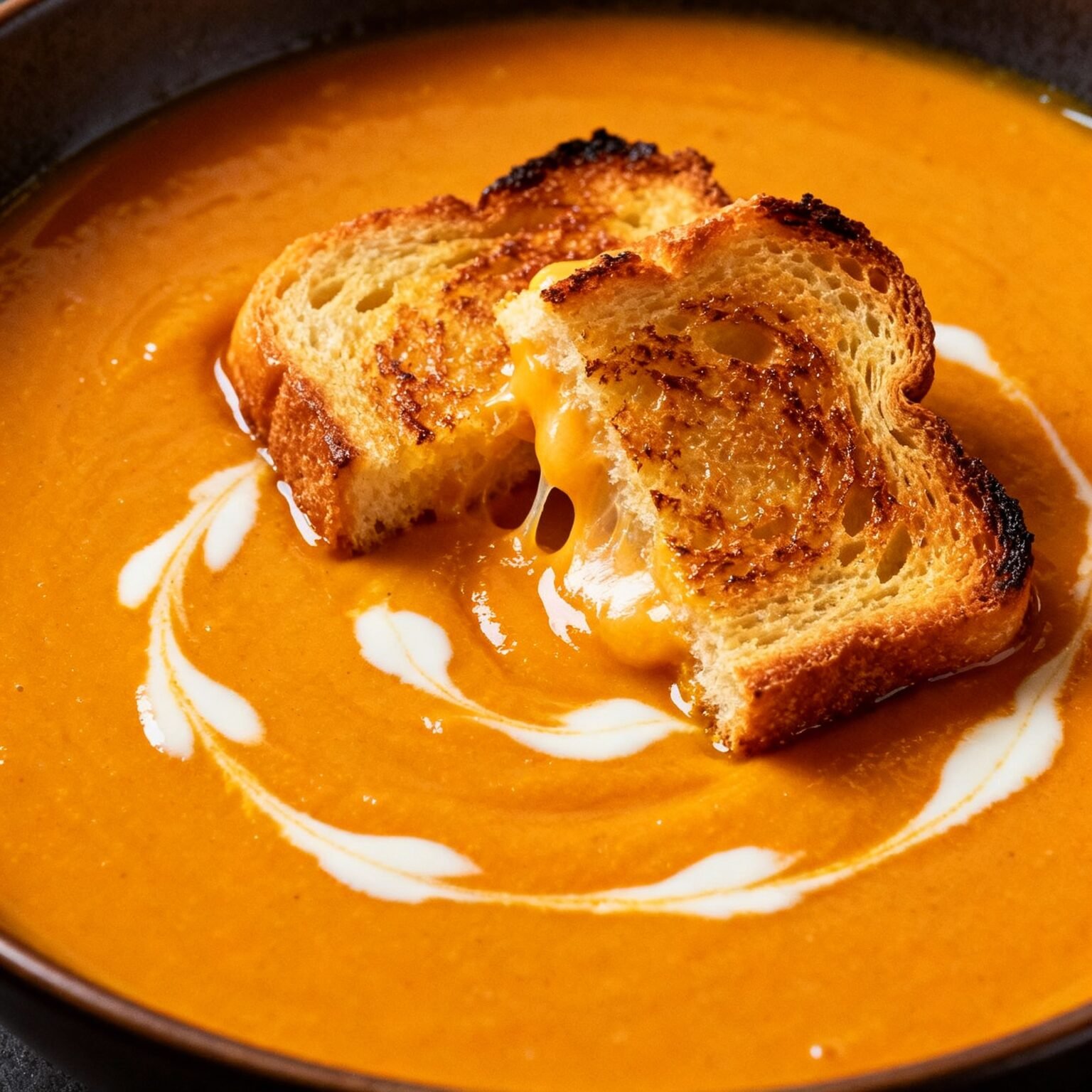 Ultimate Pumpkin Bisque with Grilled Cheese Croutons | Easy Fall ...