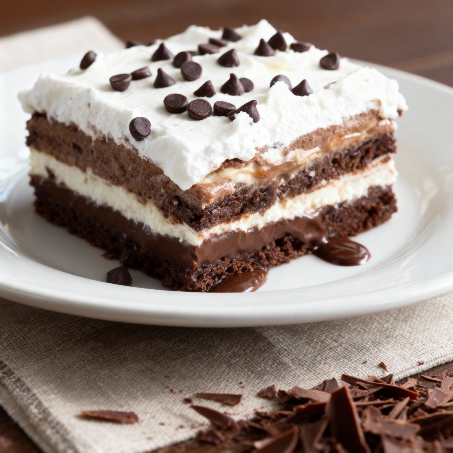 Chilled Brownie Refrigerator Cake Recipe – receipster