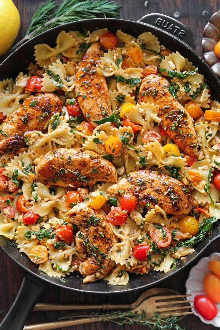 Chicken Feta Pasta (30 Minutes) Recipe – receipster